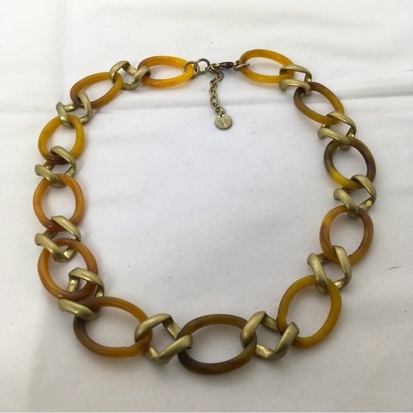 Talbots | Jewelry | Vintage Talbots Butterscotch Lucite And Brushed ...